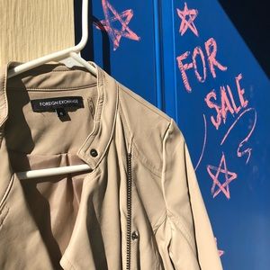 Foreign Exchange | Jackets & Coats | Tan Beige Leather High Fashion ...